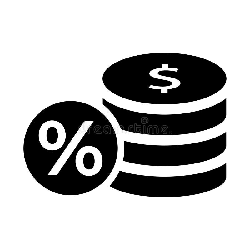 Loan Interest Rate Icon stock illustration. Illustration of icon ...