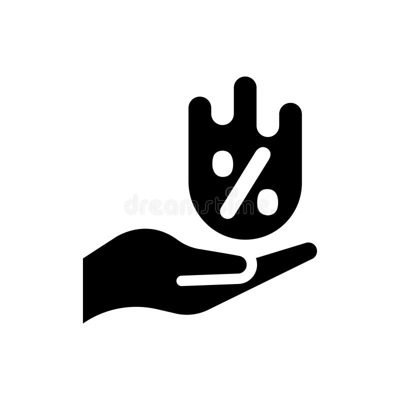 Loan interest rate icon stock vector. Illustration of money - 230674132