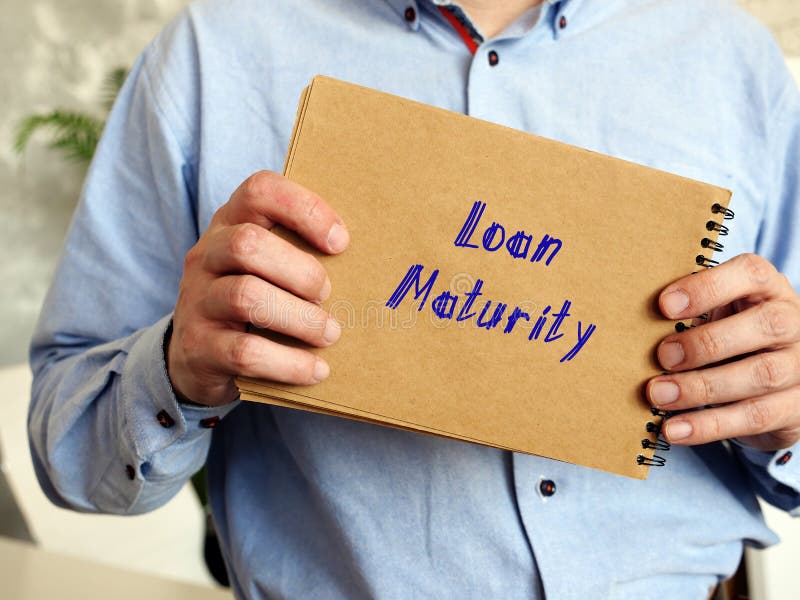Loan Maturity Inscription on the Piece of Paper Stock Photo - Image of ...