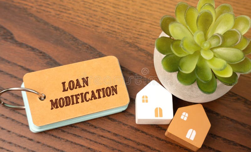 Loan modification concept. stock image. Image of process - 352295905