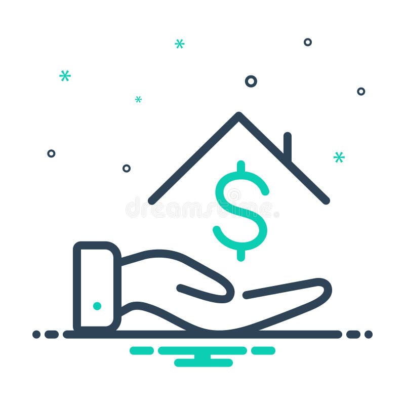 Mix Icon for Loan Money, Borrower and Bribery Stock Vector ...