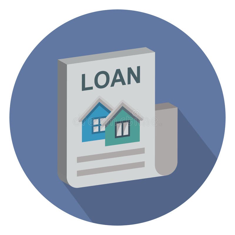 Loan Paper Color Vector Icon Fully Editable Stock Vector - Illustration ...