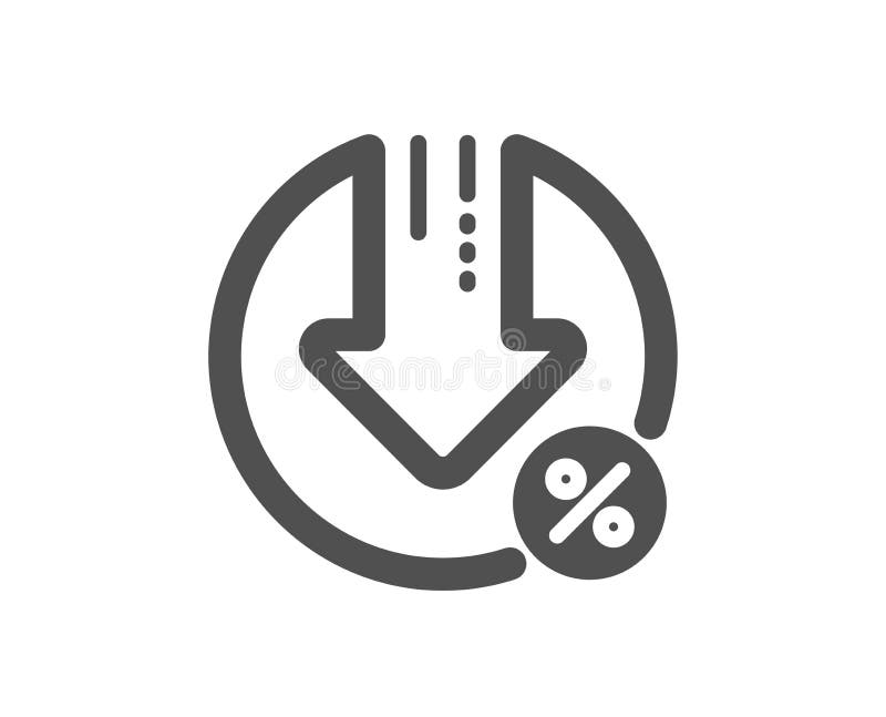 Decrease Percentage Icon Stock Illustrations – 1,518 Decrease ...
