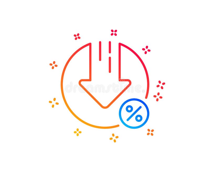 Percentage Decrease Sign Icon Stock Illustrations – 1,229 Percentage Decrease Sign Icon Stock ...