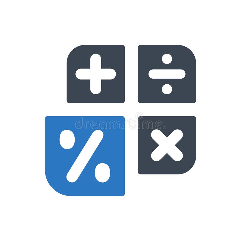 Loan rate calculation icon stock vector. Illustration of calculate ...