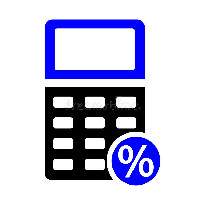 Loan Rates Calculation Icon Stock Illustration - Illustration of vector ...
