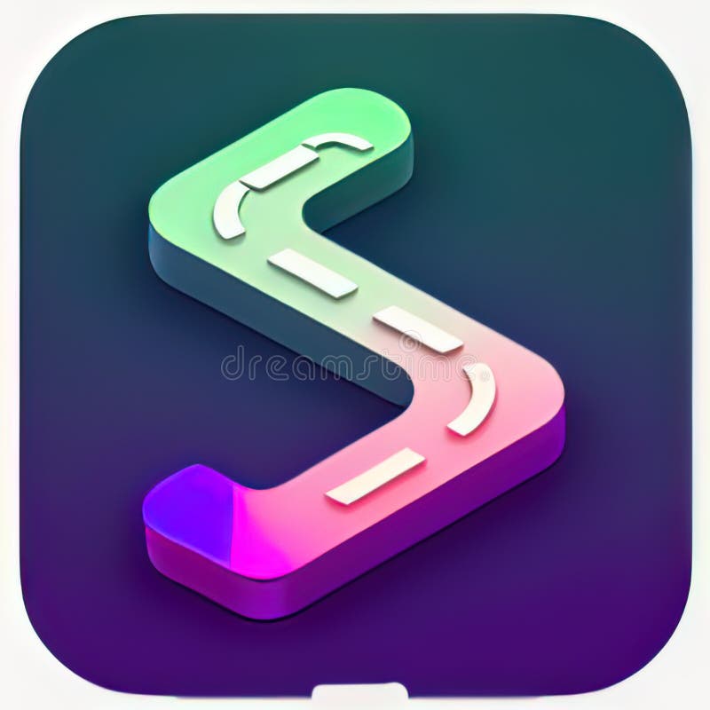 Loan Software App Style Icon. Generative AI. Stock Illustration ...