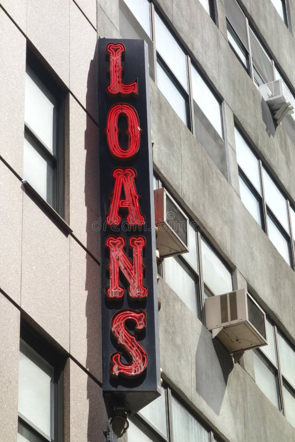 Loans Sign stock image. Image of credit, manhattan, signage - 39730007