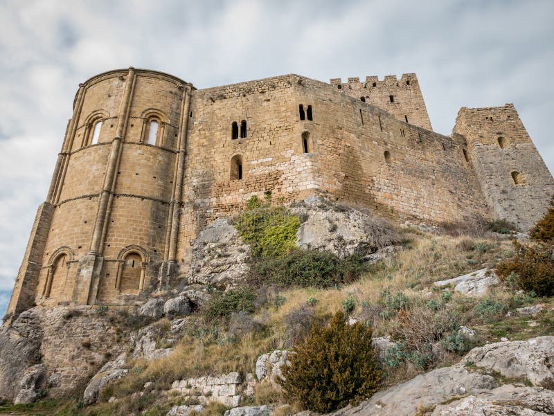 Castle Of Loarre, Huesca Province, Aragon, Spain Stock Photo - Image of ...