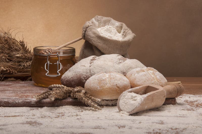 Loaves of Bread, Country Theme Stock Photo - Image of country, honey ...