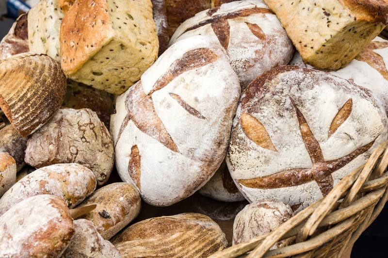 Two Loaves of Fresh Baked Bread Stock Photo - Image of dieting, crops ...