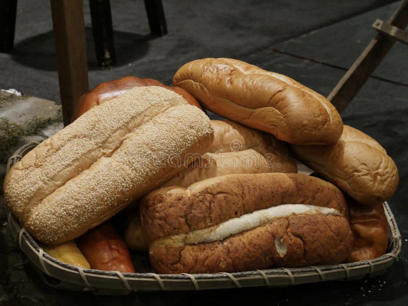 Loaves of Freshly Baked Bread Stock Image - Image of sesame, loaf ...