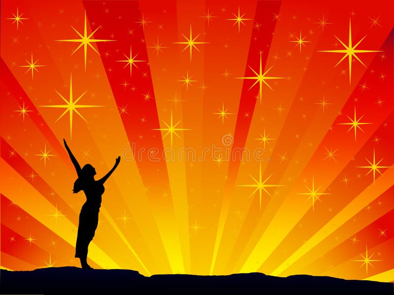 Frauenanbetung und -lob stockbild. Bild von herr, schwarzes - 39482147