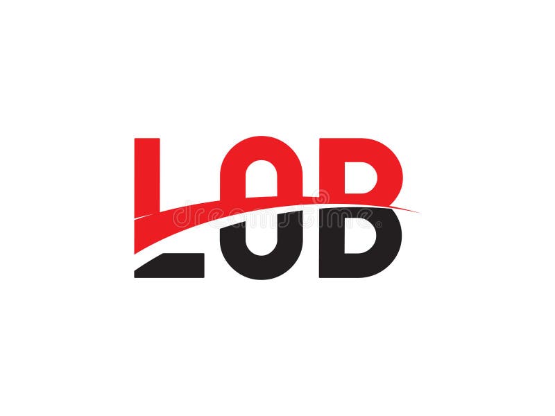 LOB Letter Initial Logo Design Stock Vector - Illustration of corporate ...