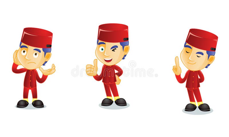 Lobby Boy 2 stock vector. Illustration of pose, exclusive - 63040054