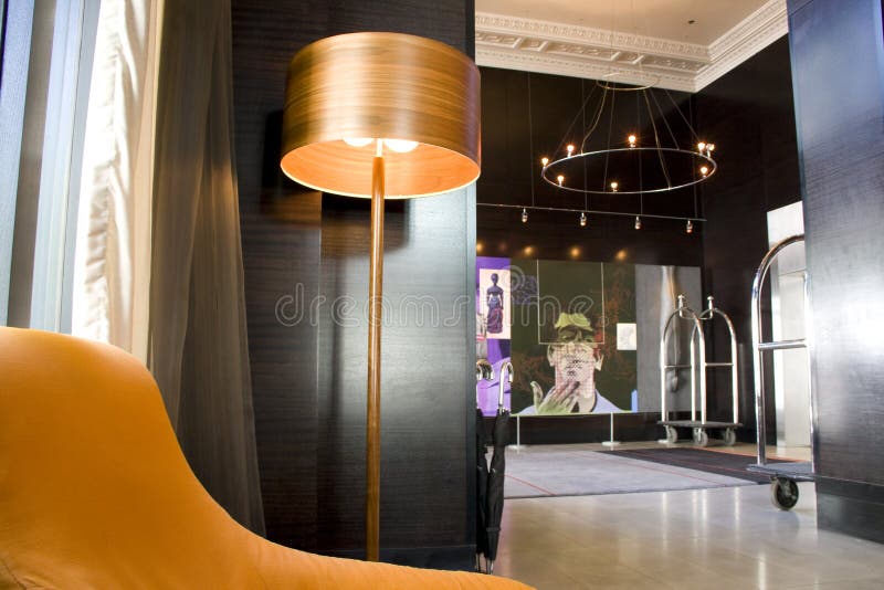 Lobby of Hotel Max Seattle editorial photography. Image of indoor ...