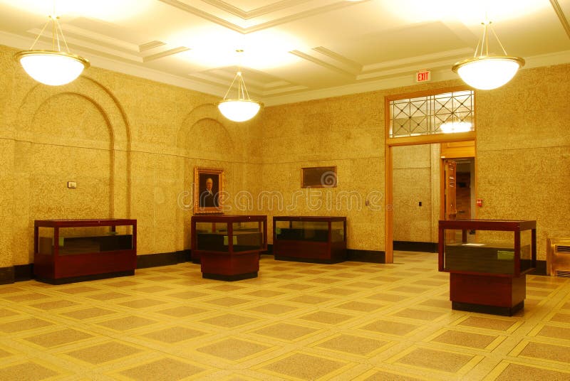 Lobby of library stock photo. Image of layers, light, read - 7520492