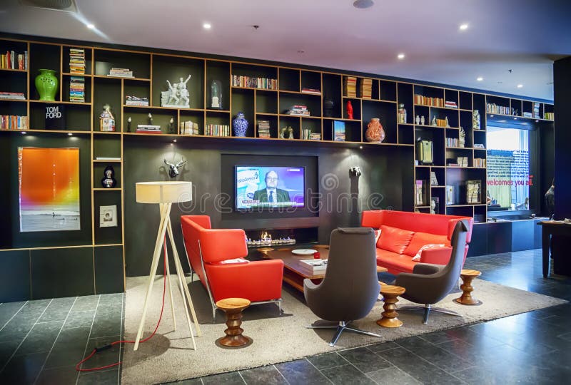 Lobby Space in Design - Hotel Editorial Photo - Image of lounge, window ...