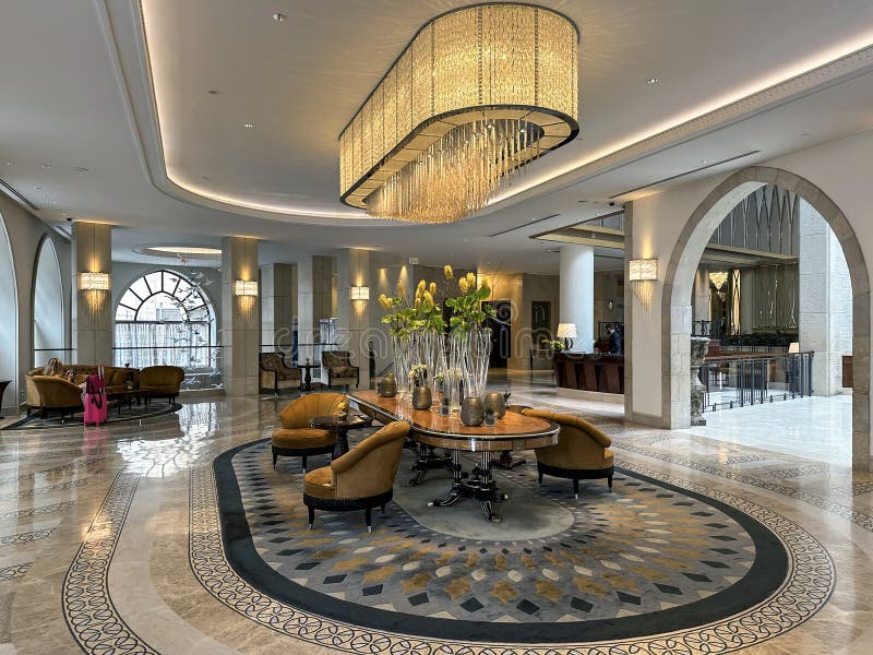 The Lobby of the Waldorf Astoria Jerusalem Editorial Stock Photo ...