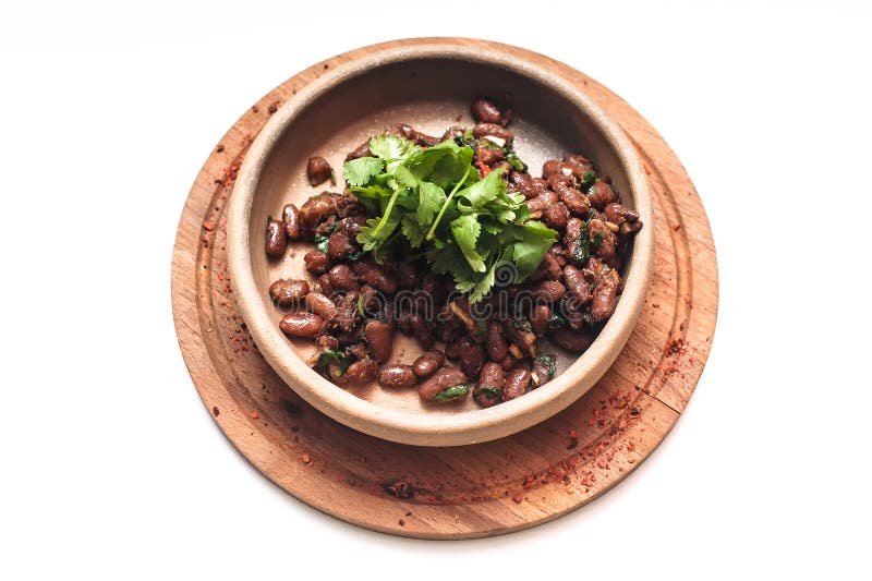 Lobio - The National Georgian Dish Of Beans In A White Plate And The ...