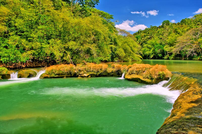 The Loboc River - in the Bohol Province of the Philippines. Stock Image ...
