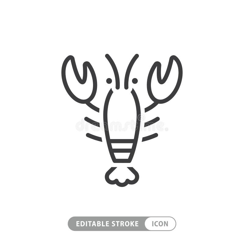 Lobster Animal Icon Vector Illustration Stock Vector - Illustration of ...