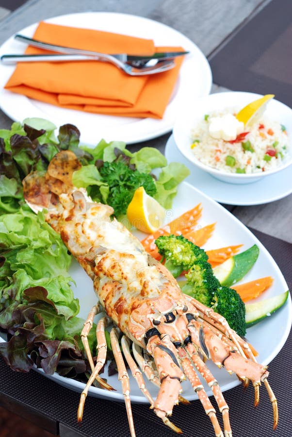 Lobster with cheese stock image. Image of delicacy, cooked - 33358115