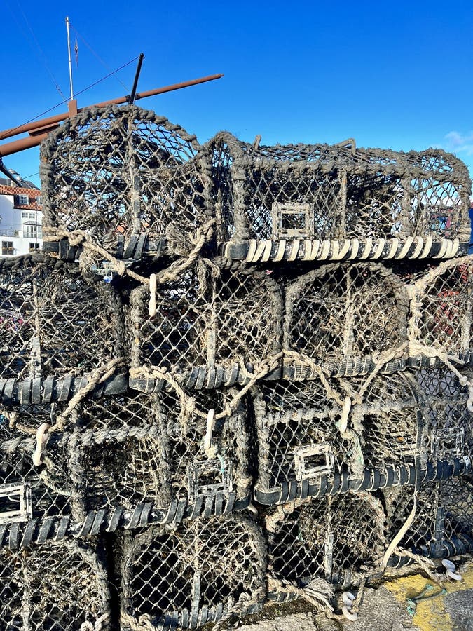 Lobster or Crab Pots stock image. Image of trap, catch - 299746901