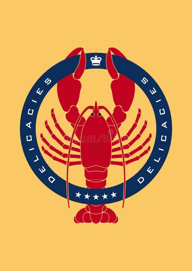 Lobster delicacies logo stock vector. Illustration of catch - 13791125