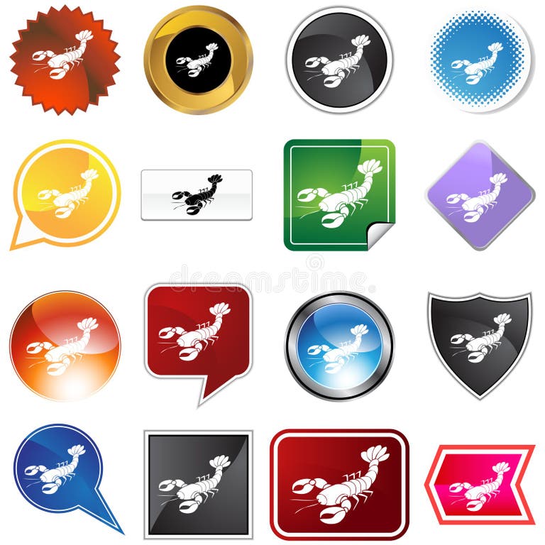 Lobster Icon Set Stock Illustrations – 9,775 Lobster Icon Set Stock ...