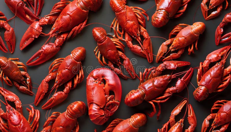 Lobster Pattern - Food Pattern - Generated by Ai. Stock Illustration ...