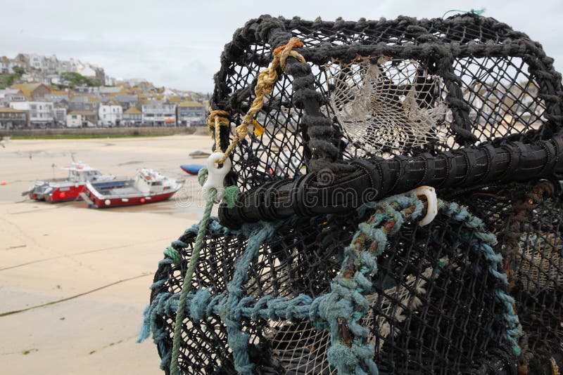 Lobster pots stock image. Image of lobster, port, nautical - 19694677