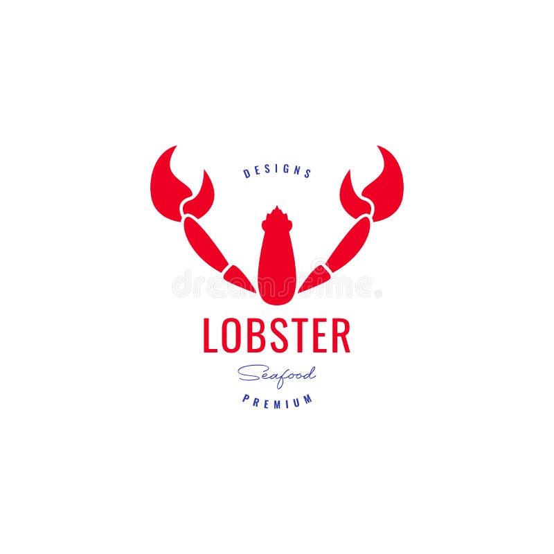 Lobster Red with Big Claws Logo Design Vector Stock Vector ... Lobster Red with Big Claws Logo Design Vector Stock Vector ...