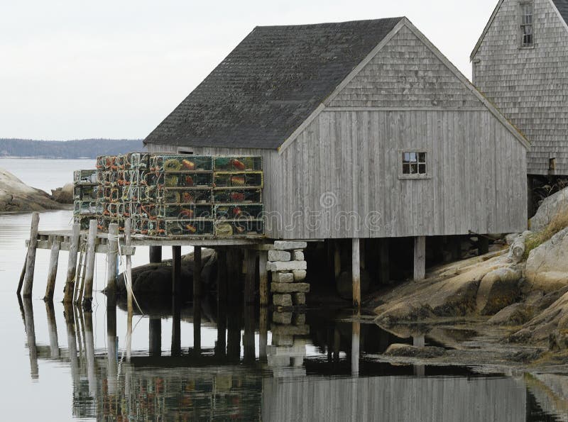 Lobster Shack on a Pier stock image. Image of brightly - 62239971