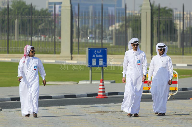 Local Arab People in Doha, Qatar Editorial Stock Photo - Image of ...