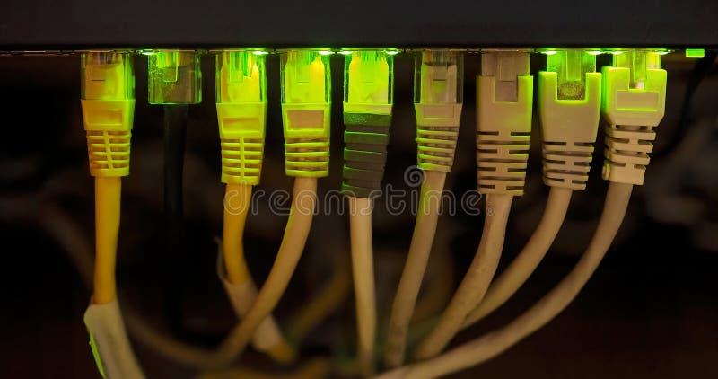 Local Area Network Socket on Wall. Internet Network Outlet Stock Photo ...
