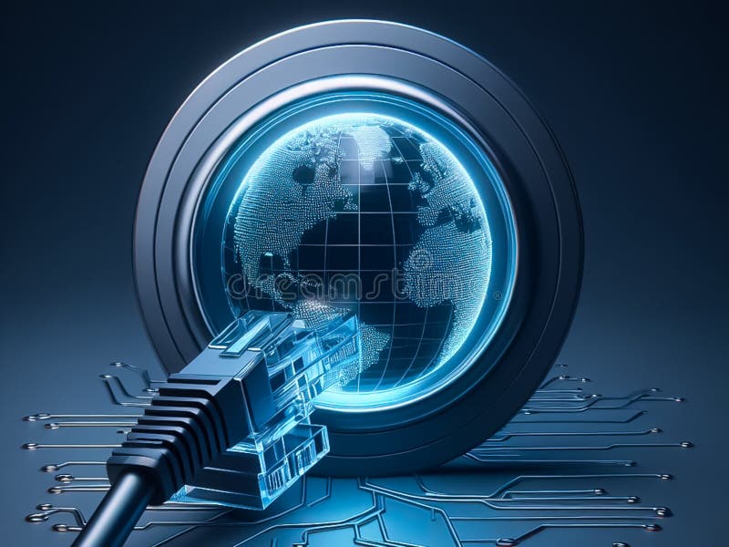 Local Area Network LAN Cable that Connects the World S Internet Network ...