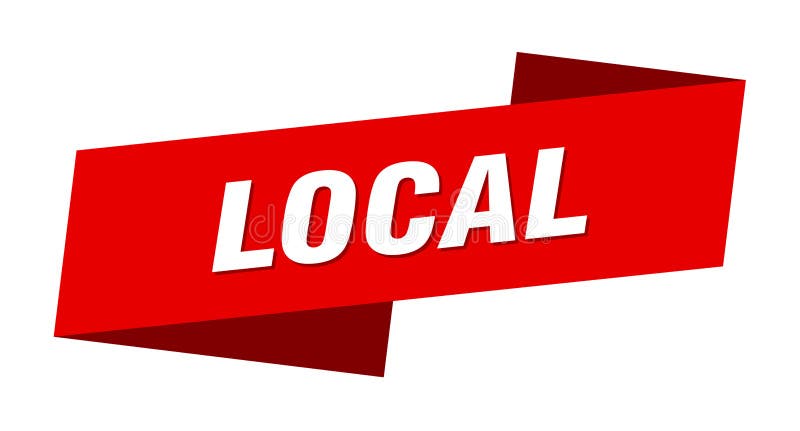 Local Banner Template. Local Ribbon Label Stock Vector - Illustration ...
