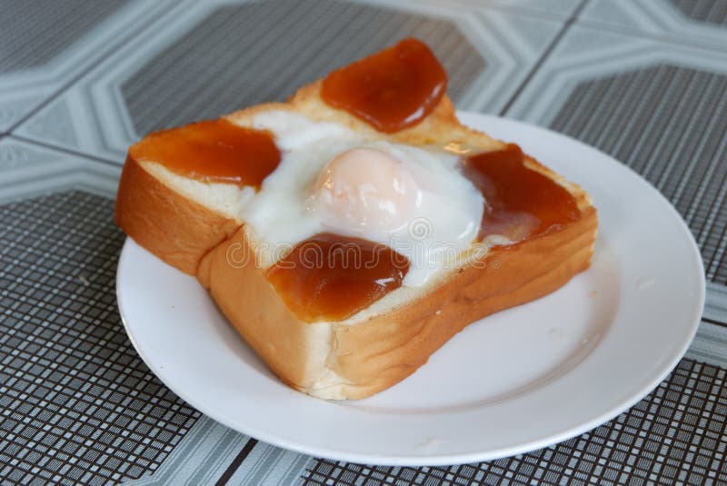 Local bread with egg stock image. Image of healthy, bread - 242939481