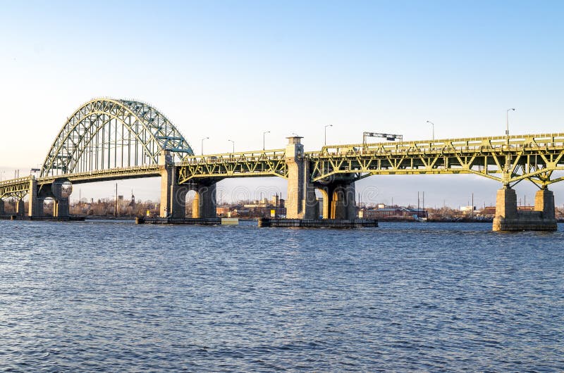 Local Bridge Over Delaware River Stock Photo - Image of dependably ...