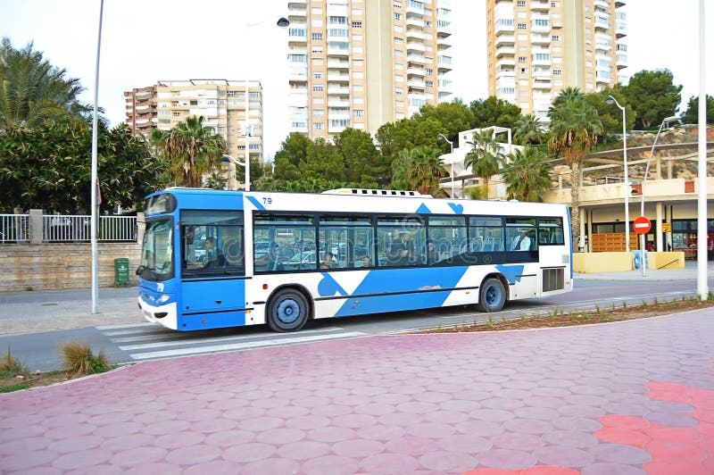 Benidorm Bus editorial photography. Image of tour, coach - 47464807