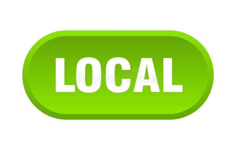 Local button stock vector. Illustration of sign, green - 196833921