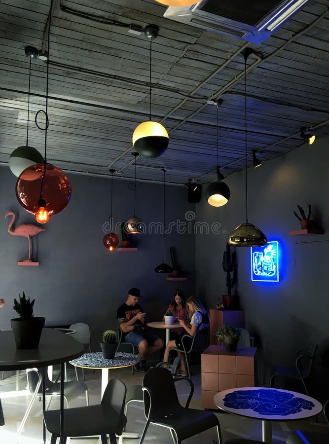 Cafe editorial stock image. Image of shine, cafe, column - 102489889