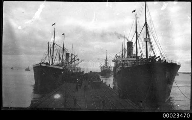 PERSIC On Left And CERAMIC On Right, Both Of The White Star Line. Stock ...