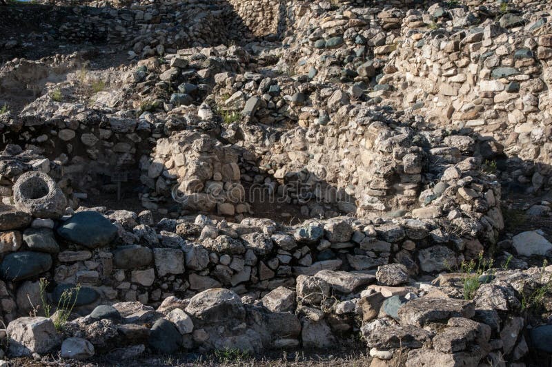 Choirokoitia, Património Mundial Da UNESCO Em Chipre Foto de Stock ...