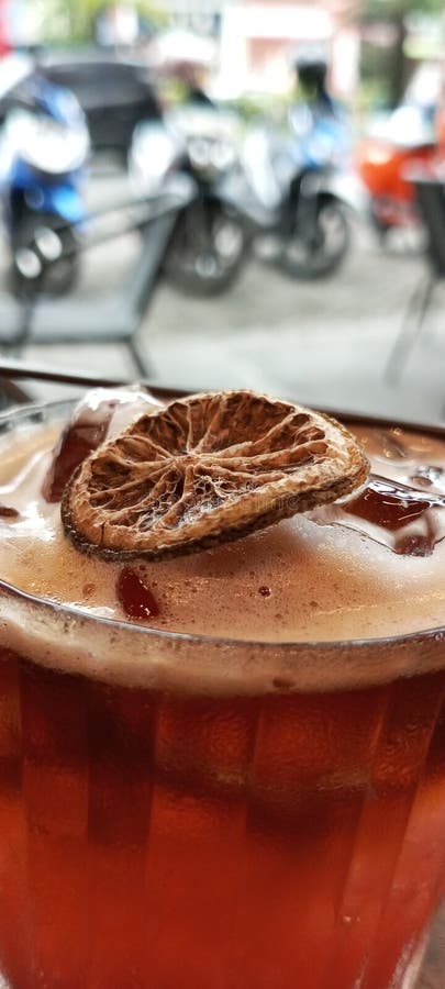 Local Drinks with Dried Lemon on Top. the Best Drink Stock Image ...