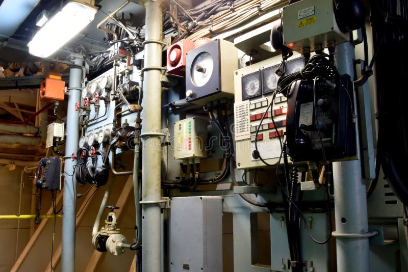 Local or Emergency Control Station of Main Engine Editorial Image ...
