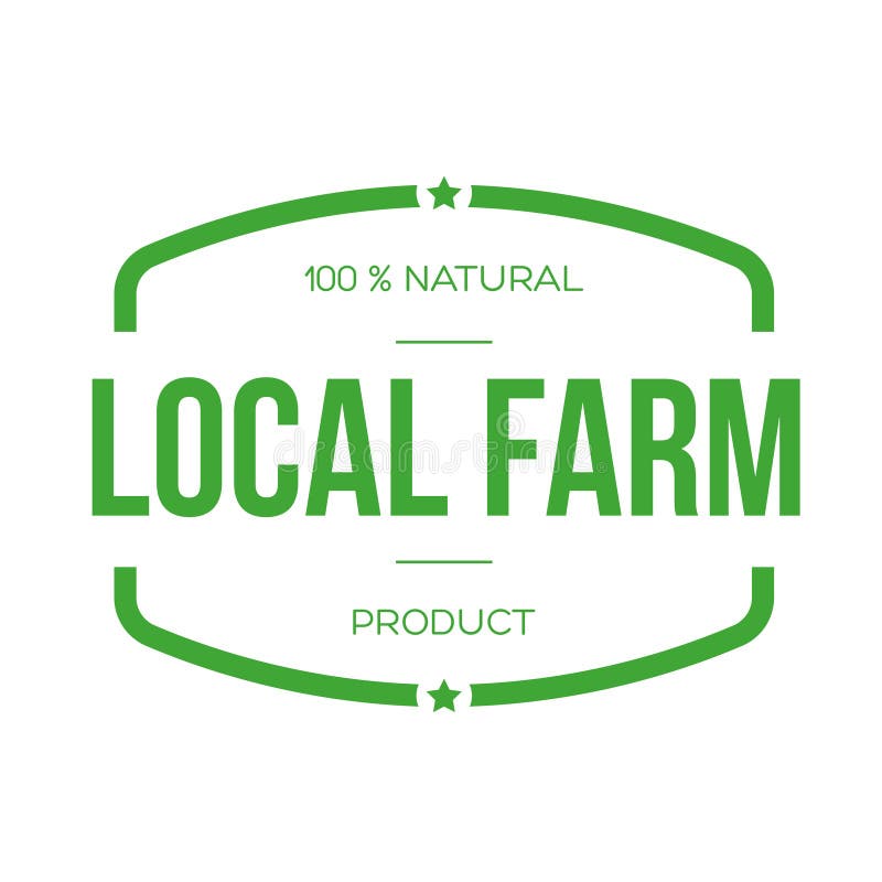 Local Product Label Sticker Stock Vector - Illustration of badge ...