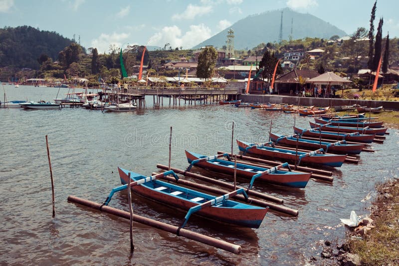 Local Fishing Boat on the Lake Stock Photo - Image of relax, cruise ...
