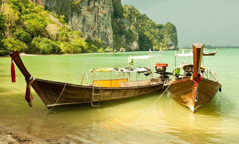 Local fishing boats. stock image. Image of local, island - 25340377